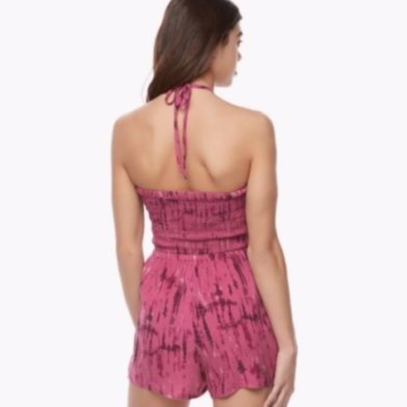 Mudd | Pants & Jumpsuits | Mudd Pink Halter Romper Size Medium | Poshmark